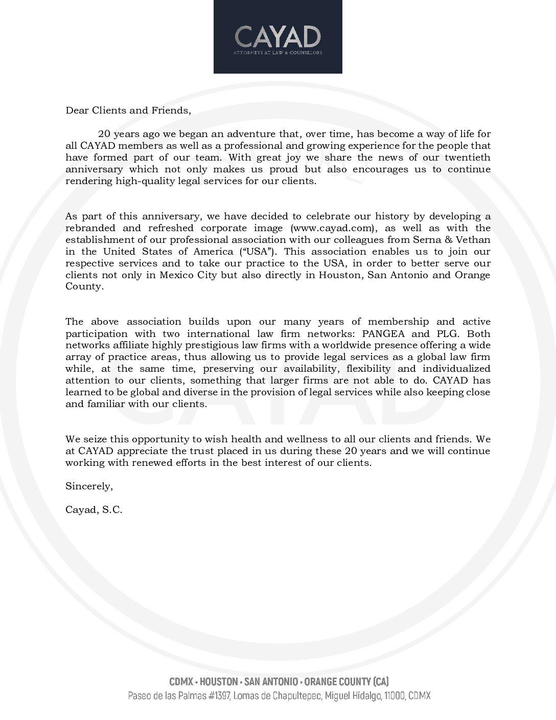 CAYAD (Sep 2021 -English) | PLG International Lawyers E.E.I.G.